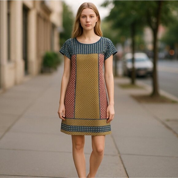 Sundance | Dresses | Sundance Catalog Geometric Print Patchwork Silk ...